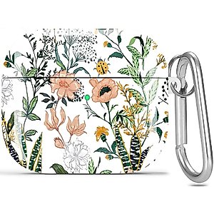 Olytop for Airpods 3rd Generation Case Flower, Cute Ladybugs Airpods 3 Case Cover Hard Skin Protective Cover Women Girl with Keychain for Apple Airpods 3 Gen Case - Flower/Cactus