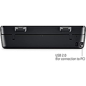 HP Envy 5055 Wireless All-in-One Color Photo Inkjet Printer, Black - Print Scan Copy - 2.2" Touchscreen LCD, 10 ppm, 1200 x 1200 dpi, Auto 2-Sided Printing, Borderless Printing, Bluetooth, USB