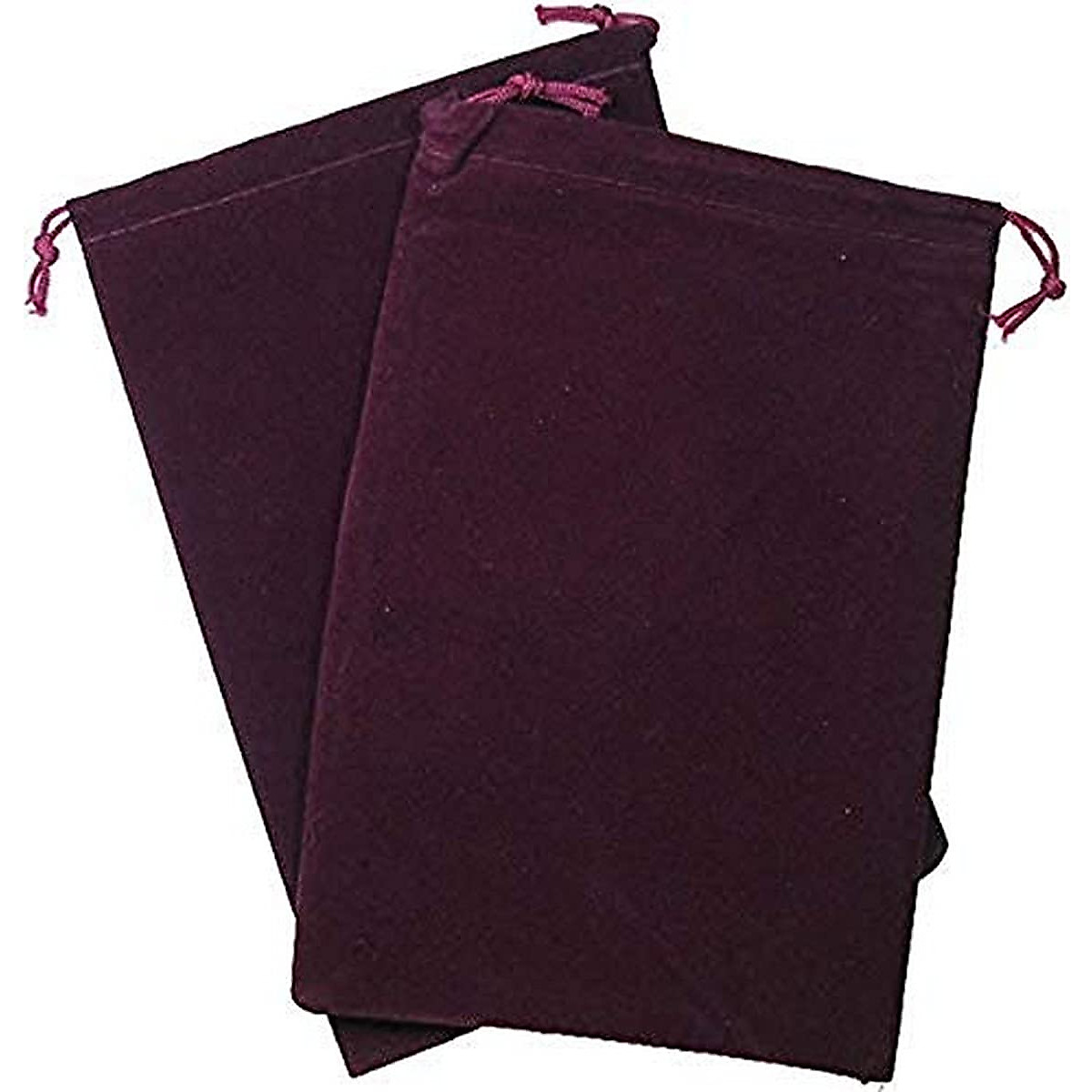 Large Suede Dice Bag, Burgundy