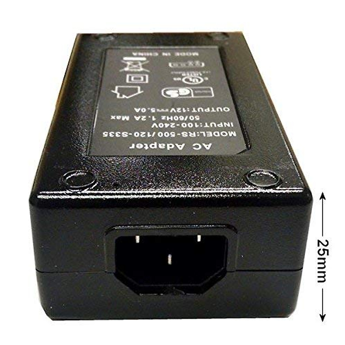 100-240V AC to 12V DC Power Supply with 4 Pin Molex (5A / 5000mA)