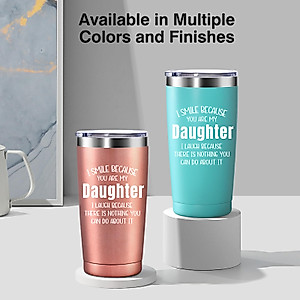WOELIVE Daughter Gifts from Mom, Dad - Gifts for Daughter - Christmas Birthday Gifts for Daughter, Grown Daughter, Adult Daughter Gifts, 20oz Stainless Steel Insulated Daughter Tumbler