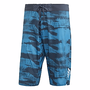 adidas Men's 2 Colored Tech Short Legacy Blue/Shock Cyan 28"