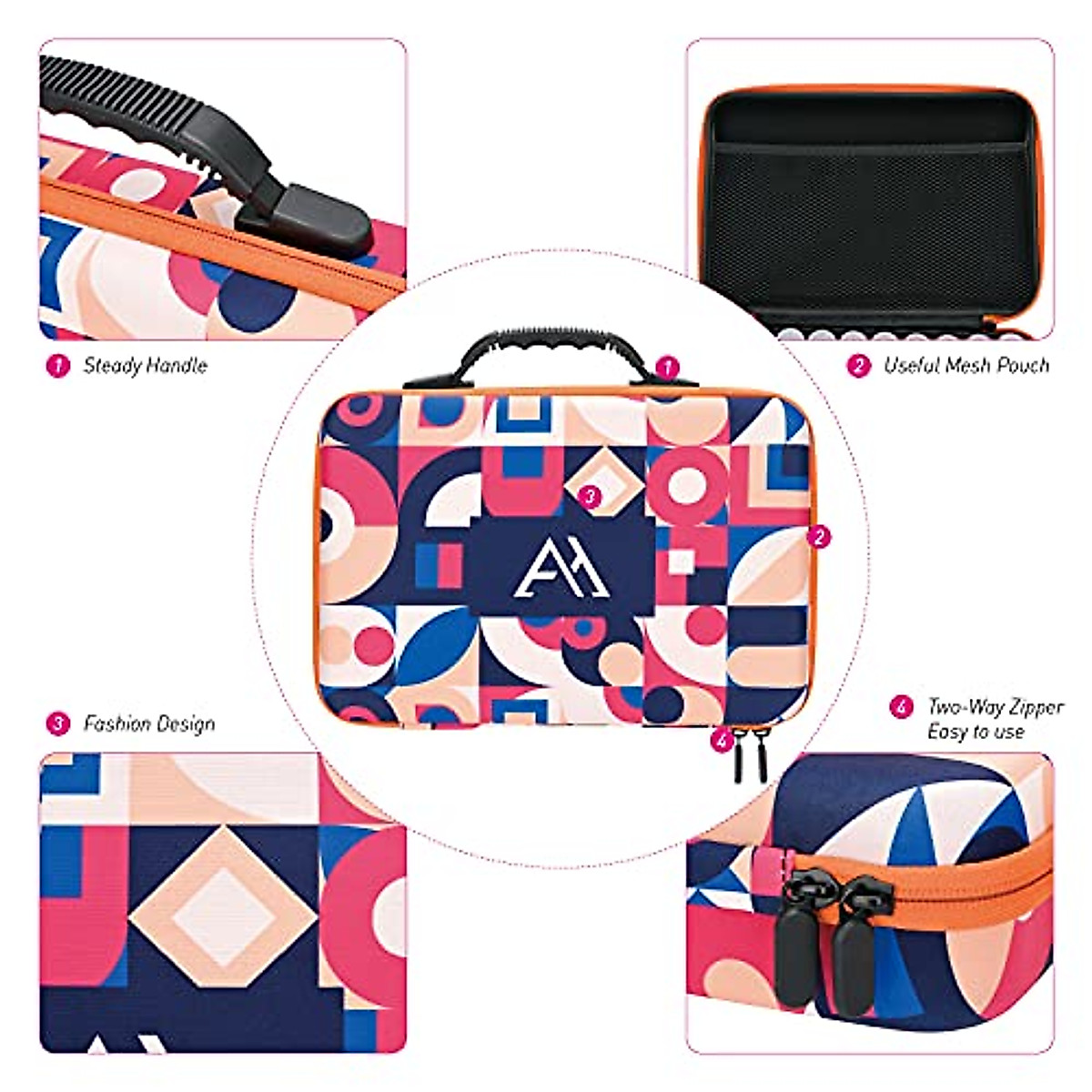 Admaiora 60 Slots Diamond Painting Storage Containers, Diamond Painting Kits with Tools, Diamond Painting Accessories for Diamond Art-Black