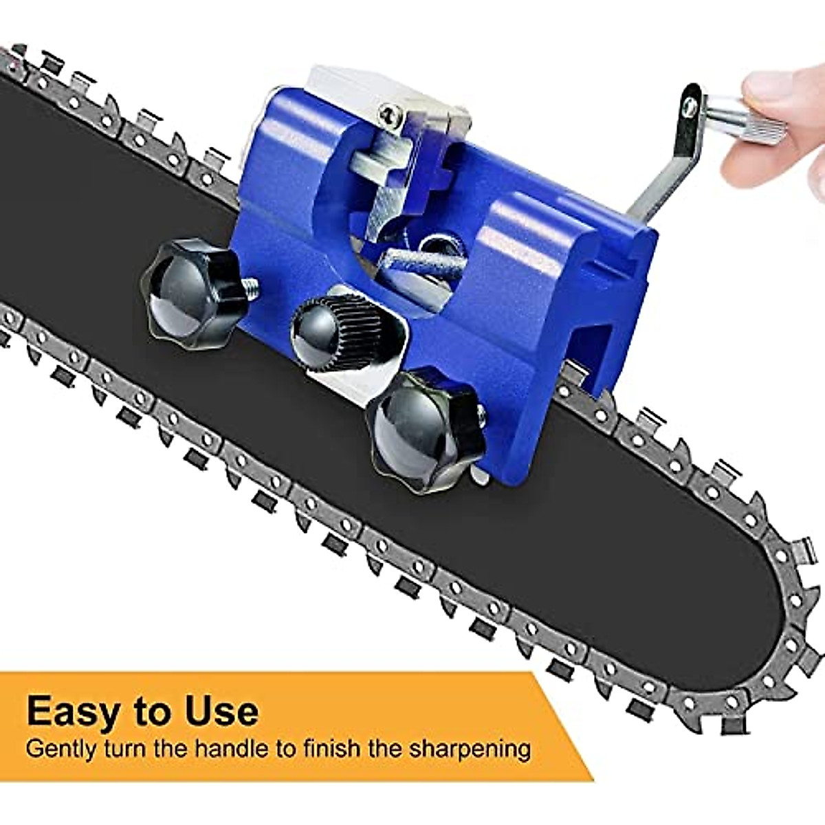 XIRZHIYO Chainsaw Sharpener Kit, Portable Chainsaw Chain Sharpening Jig, for All Kinds of Chain Saws & Electric Saws, Lumberjack & Garden Worker