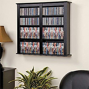 Prepac Double Wall Mounted Storage, Black