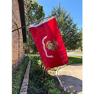 YOYNIIRE US Marine Corps USMC Flag 3x5 Outdoor Double Sided Heavy Duty Polyester US Military Army Flags Long Lasting with 2 Brass Grommets