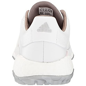 adidas Women's TOUR360 22 Golf Shoes, Footwear White/Footwear White/Almost Pink, 6.5