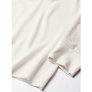 Fruit of the Loom Men's Classic Midweight Waffle Thermal Underwear Crew Top (1 & 2 Packs), Natural/Natural, Large Classic Midweight Waffle Thermal Underwear Crew Top, Natural/Natural (2-Pack), Large