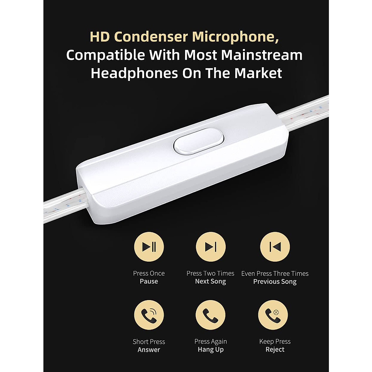 keephifi KZ ZSN Pro X Wired Ear Buds with Microphone,1BA+1DD Hybrid IEM Earphones Earbuds Punchy Bass,Comfortable Wearing, Detachable Cable for Audiophiles Musicians Singers Drummers(Gold,with Mic)