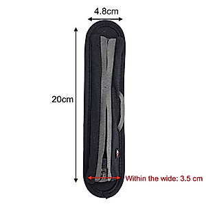 35-45mm Headphone Headband Pad with Hanger for Skullcandy,Parrot Zik, Bose, AKG, Sennheiser, Sony, Beats, Audio-Technica Replacement Headband Cover/Comfort Cushion/Top Pad Protector