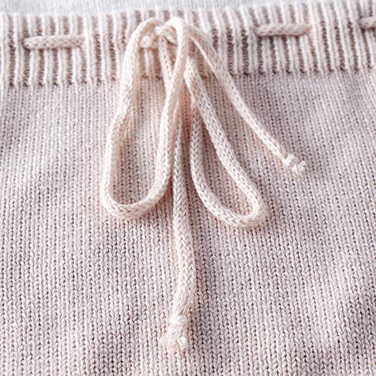bebeshopdelageyhu Newborn Baby Girl Sweater Romper Ruffle Sleeve Cotton Knitted Bodysuit Fall Winter Outfit Infant Clothes (3-6 Months,A Beige)