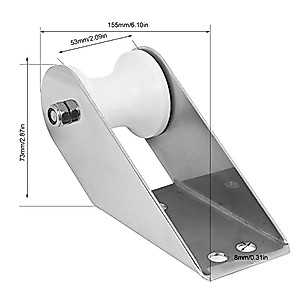Bow Anchor Rollers, Sturdy Fixed Anchor Stainless Steel Light Durable for Boat for Ship Accessories