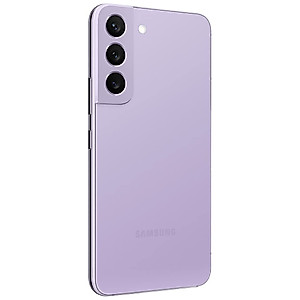SAMSUNG Galaxy S22 5G (128GB, 8GB) 6.2" AMOLED 2X, 50MP 4K Camera, Global 5G Volte (Fully Unlocked for AT&T, Verizon, T-Mobile, Global) S901U1 (w/Fast Wireless Charger, Bora Purple)