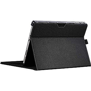 Protective Case for Microsoft Surface Pro 7 / Pro 6 / Pro 5 / Pro 4 with Pen Holder, Multiple Angle Polyester Slim Light Shell Cover,Compatible with Type Cover Keyboard (12.3 inch, Dark Grey)