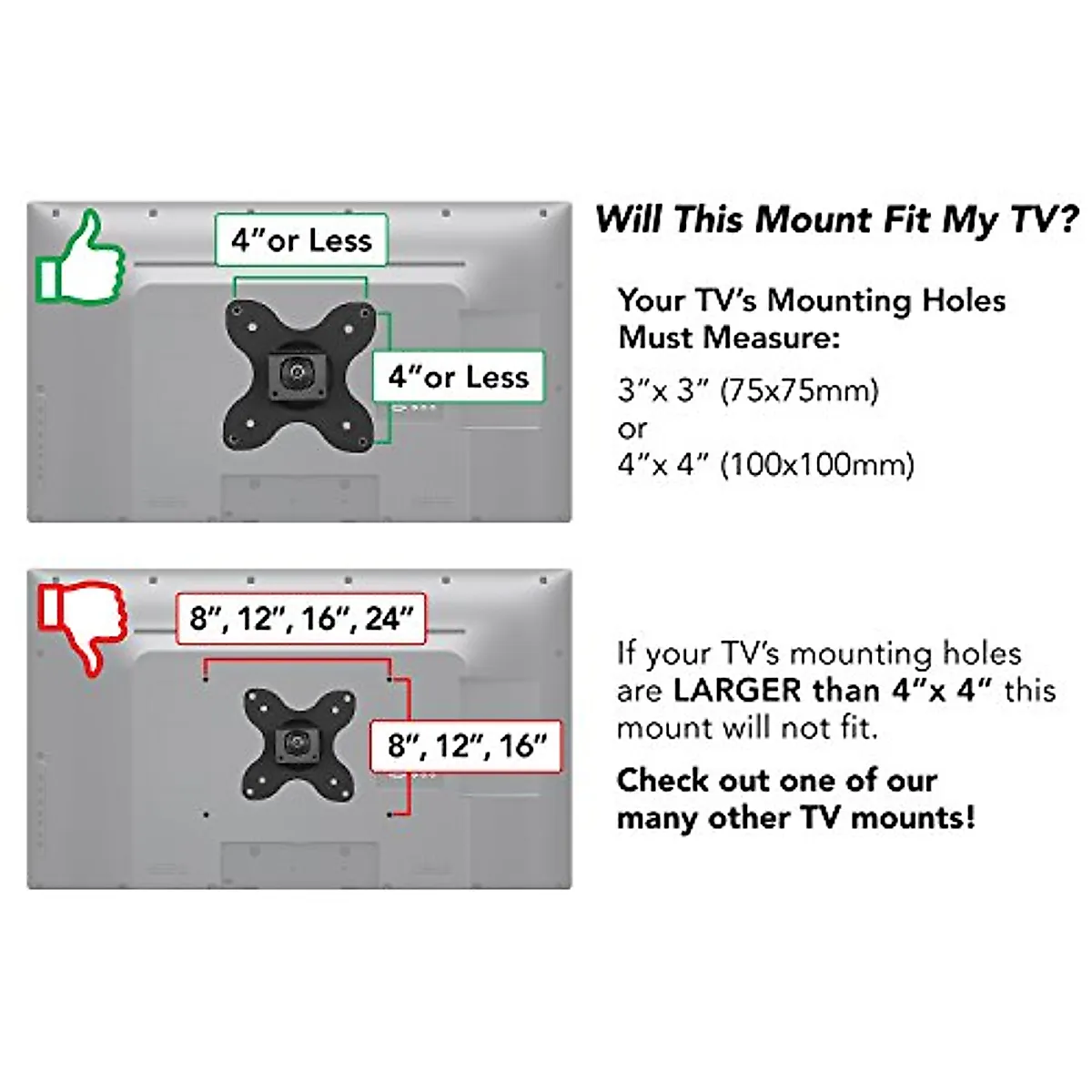 Mount-It! TV Wall Mount, Universal Fit for 19, 20, 24, 27, 32, 34, 37 and 40 Inch TVs and Computer Monitors, Full Motion Tilt and Swivel 14” Extension Arm, VESA 75, 100 Compatible