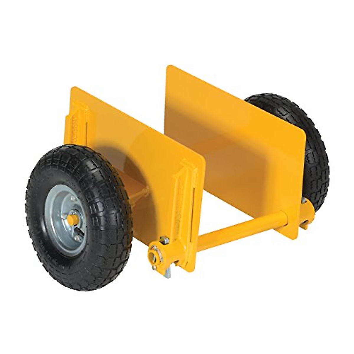 Vestil PLDL-ADJ-10PN Steel Adjustable Panel Dolly with Pneumatic Wheels 20-7/8 in. x 15 in. x 11-1/2 in. 600 Lb. Capacity Yellow