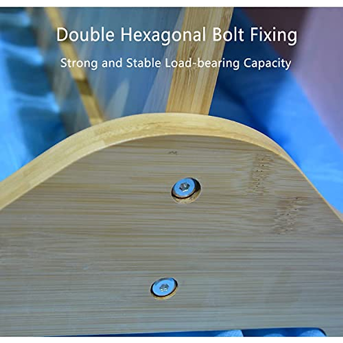 ikare Champagne Wall Holder for Party, 3-Tier Wooden Champagne Glass Flute Holder Wall Stand Rack, Wine Glass Holder Rack Floor Standing, 18 Glass Drinks Shelf, Champagne Tower Stand Wine Rack Display