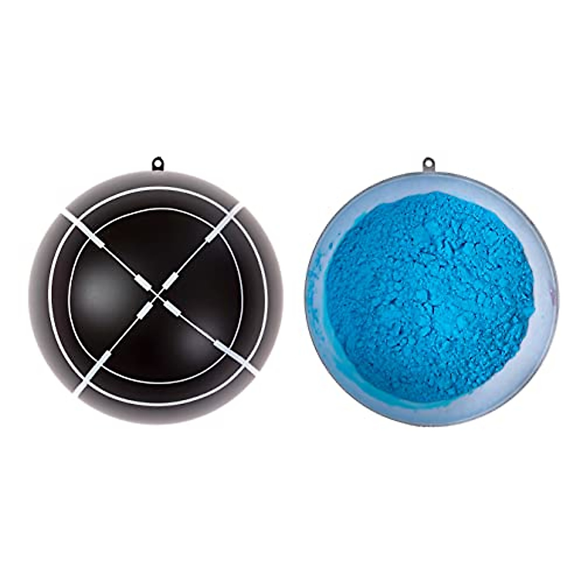 Gender Reveal Black Target Ball | Pink & Blue Kit | Powder 6 Inch Shooting Ball | Gender Reveal Party Ideas | Ultimate Party Supplies