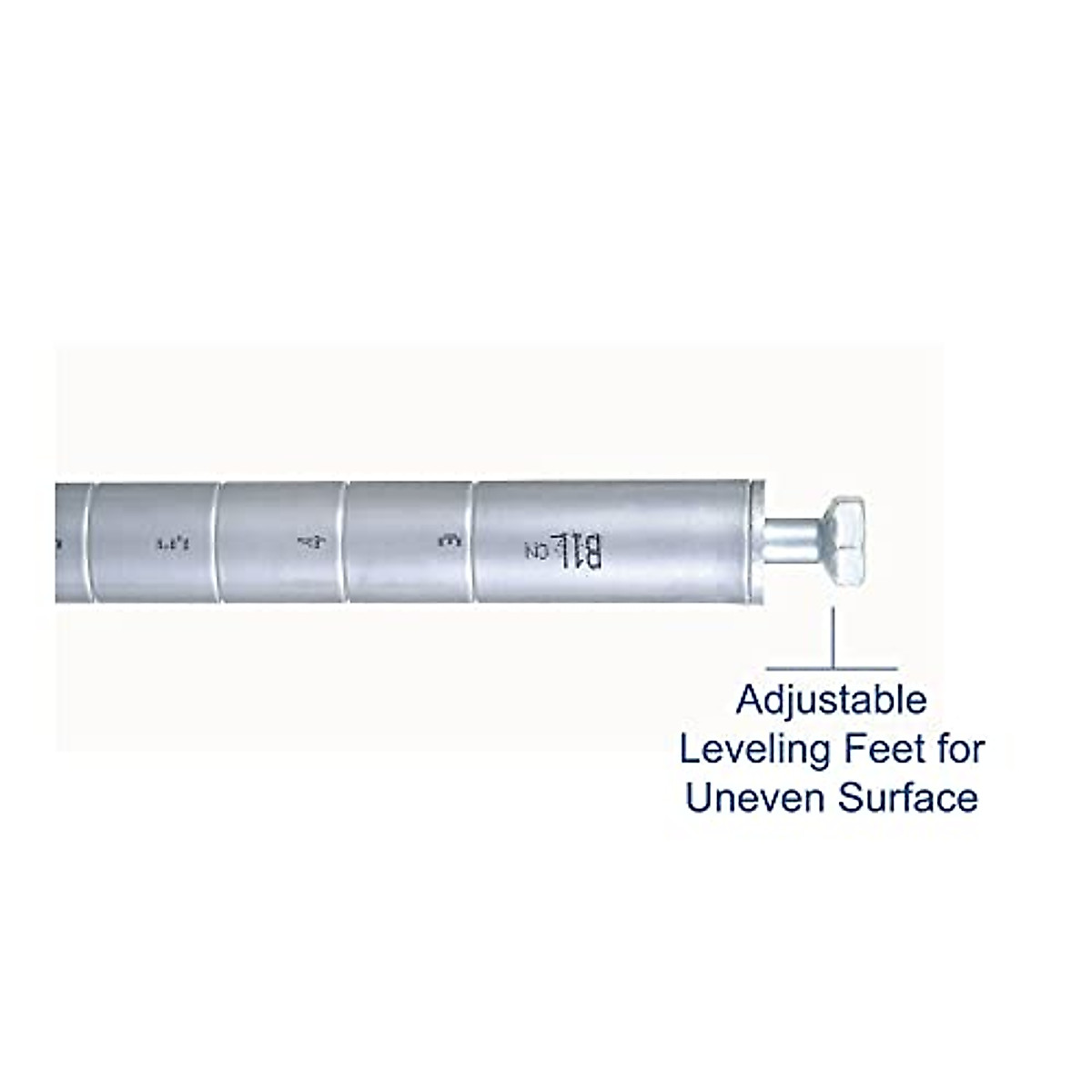 Nexel 4-Shelf Wire Shelving Unit, Clear Epoxy Finish, 21" W x 24" L x 63" H