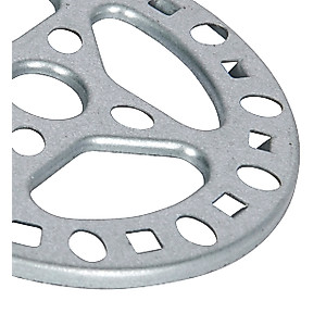 KitchenCraft Gas Ring Reducer Trivet, Galvanised Iron, 12 cm, Silver