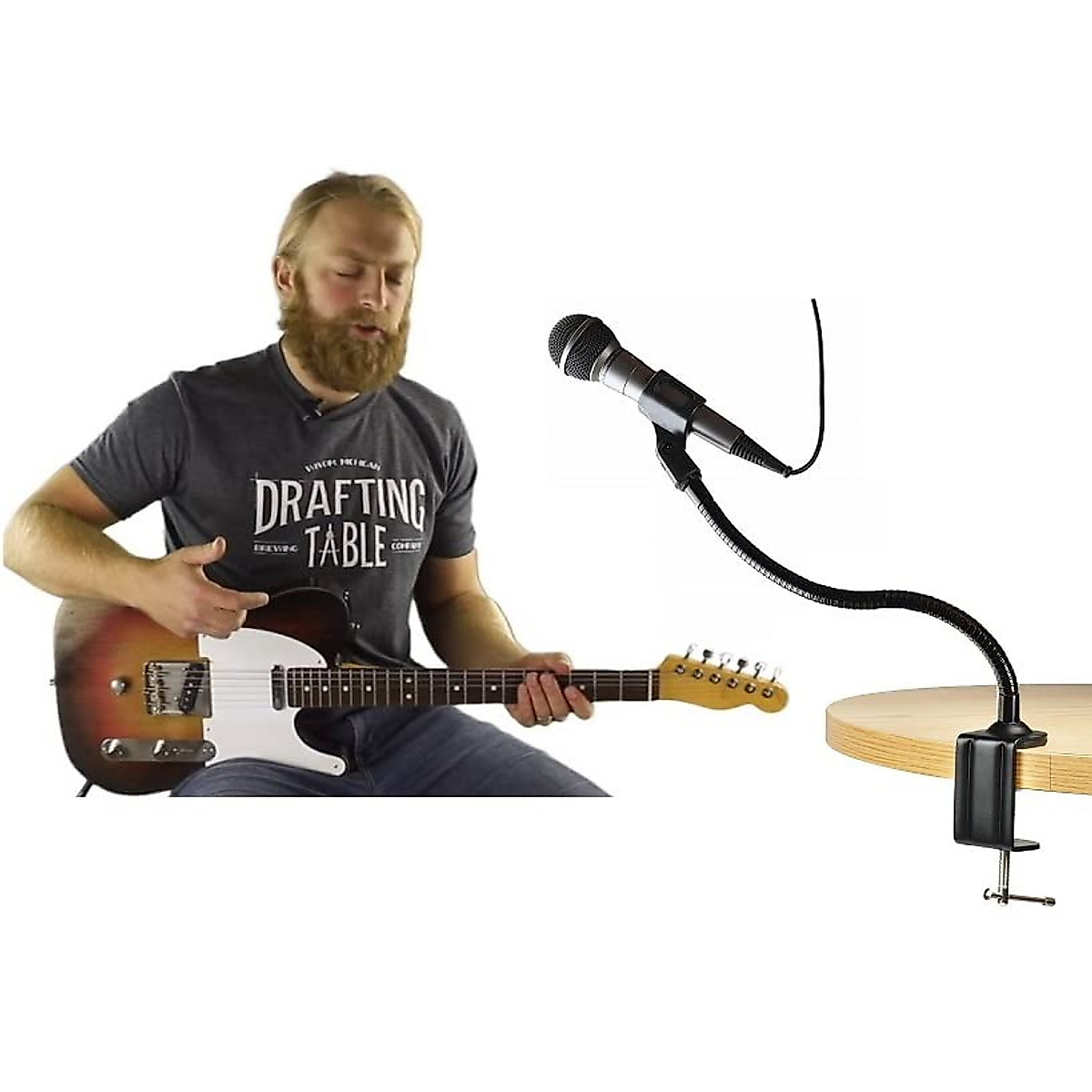 Podium Desk Mic Stand for Podcast, Meetings, Lectures,TV,Radio,Blue Yeti Snowball Microphone