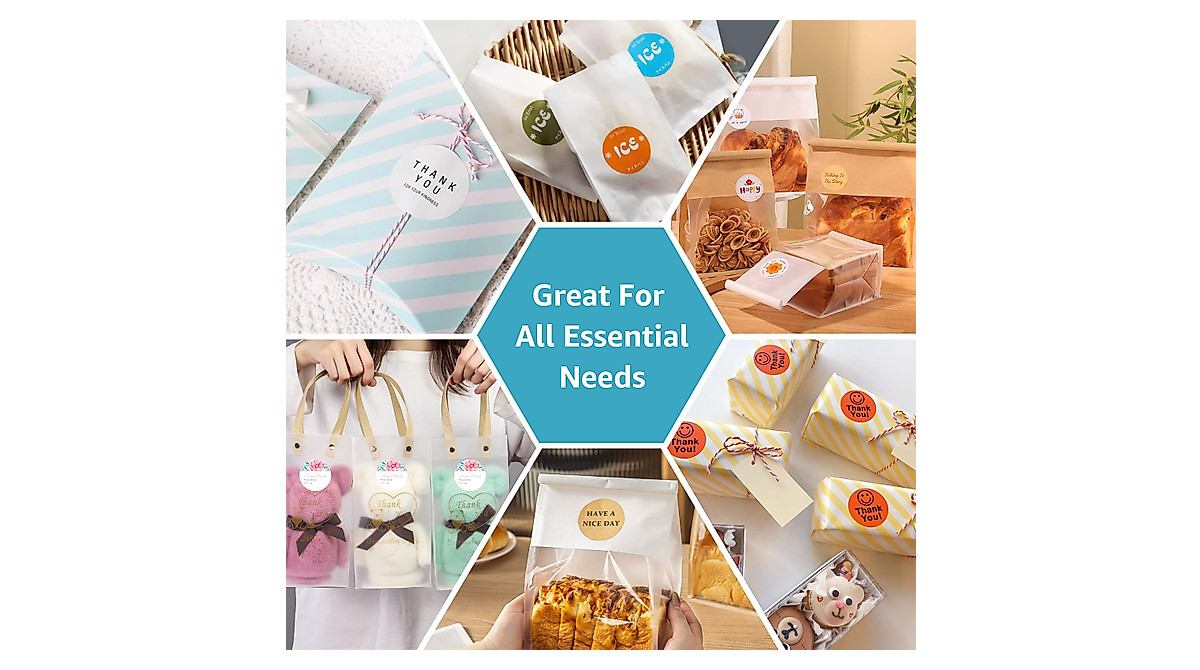 MaxGear 2-inch Round Sticker Labels for Inkjet & Laser Printers