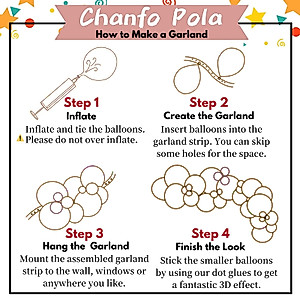 Chanfo Pola 142pcs Rose Gold Balloon Arch Kit Macaron Orange Balloon Garland, 18"12"10"5" Metallic Rose Gold, Gold Balloons, Rose Gold Confetti Balloon with 4D Globos for Nice Party Decorations