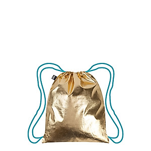 LOQI METALLIC Gold/Blue Backpack