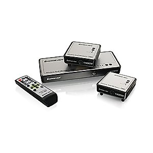 IOGEAR HDMI Wireless 5x2 Matrix Switch w/ 1 Additional Receiver - Full HD 1080p Video Up To 200 Feet - Simultaneously To Up To 5 HDTVs - 5.1 CH Digital Audio - HDCP 2.0 - Plug n Play - GWHDMS52MBK2
