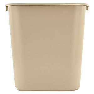 Rubbermaid Commercia FG295600BEIG Wastebasket, Commercial Grade, 28-1/8-Qt. - Quantity 1