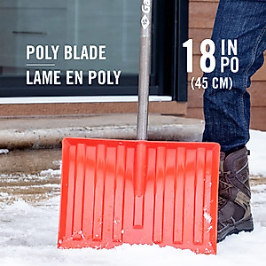Garant Garant-NPW18KD Nordic 18-Inch Poly Blade Snow Shovel