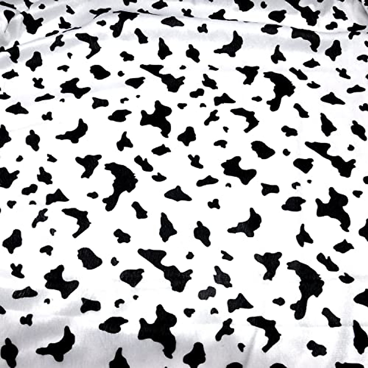 Yutone 59" Wide Cow Print Velboa Short Fur Pile Upholstery Drapery Clothing Polyester Fabric by Two Yards (Cow 2Y)