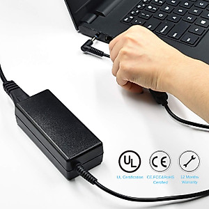 45W 19.5V 2.31A Laptop AC Adapter Charger for HP Pavilion 11 13 15 X360 M3 elitebook Folio 1040 G1 G2 G3 touchsmart 11 13 15 15-f009wm 15-f024wm Spectre ultrabook 13 Stream 13 11 14 with Power Cord