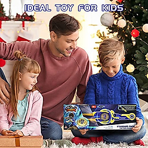 Infinity Nado Battling Top Burst Gyro Toy, Spinning Top w/Sword Launcher, Battle Game Set Toys for 5 6 7 8 9 10 Years Old Boys Girls, Gifts for Boys Girls Kids - Fury Wave Dragon