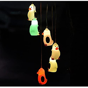 MISS Z 2 Pcs Led Wind Chime Lamp Outdoor Waterproof Villa Garden Decoration Chandelier Day Light Solar Lamp