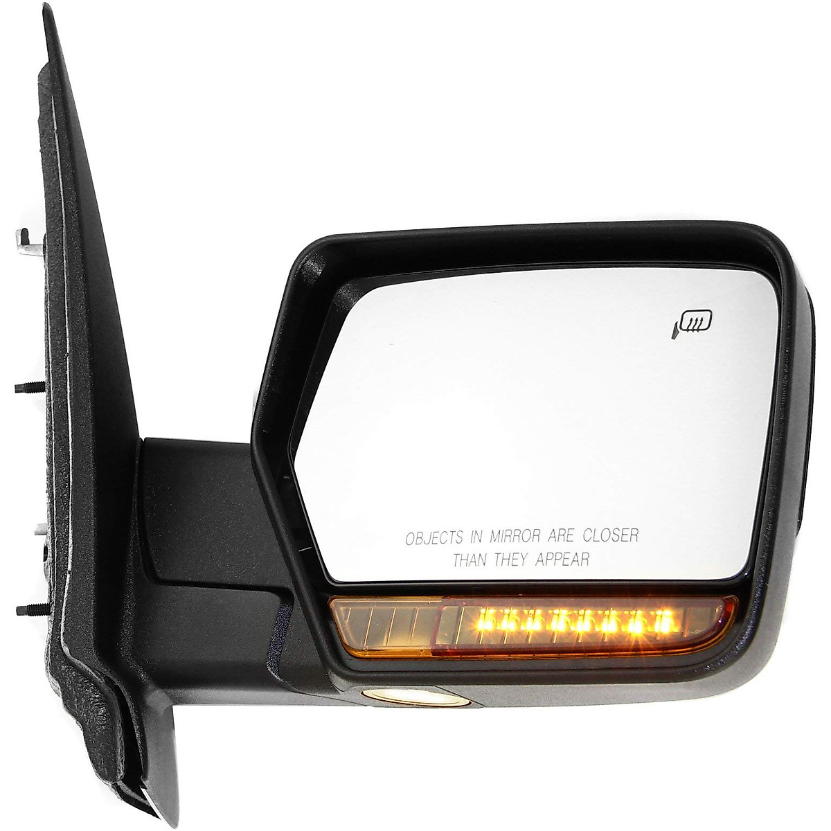 Kool Vue Driver & Passenger Side Power Heated Mirrors for Ford Expedition Lincoln Navigator 2007-2008 Power Fold With Signal Light, Memory & Puddle Lamp Chrome