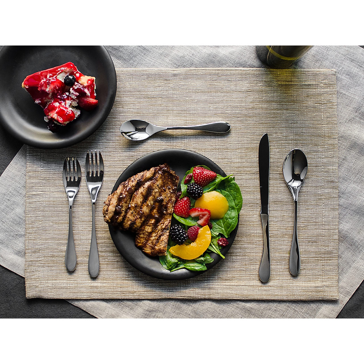 Knork Original Cutlery Utensils Flatware Set, 20 Piece, Gloss Silver