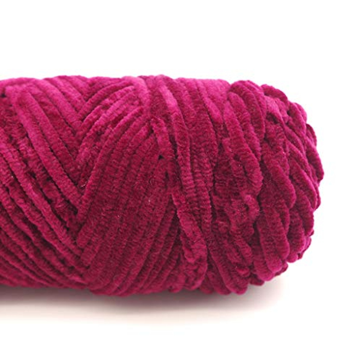 Dsxnklnd Velvet Chenille Yarn for Hand-Knitted Crochet Thread DIY Craft Scarf Sweater