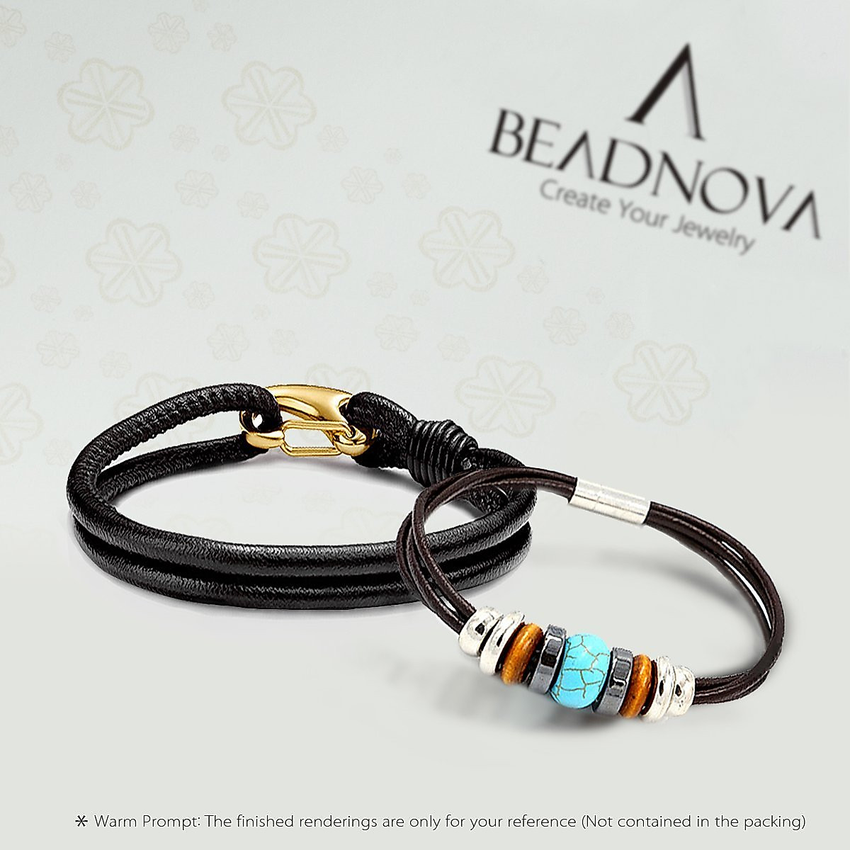 BEADNOVA Genuine Round Leather Cord Black Leather Strips for Jewelry Making Bracelet Necklace Beading (11 Yards,1.5mm)