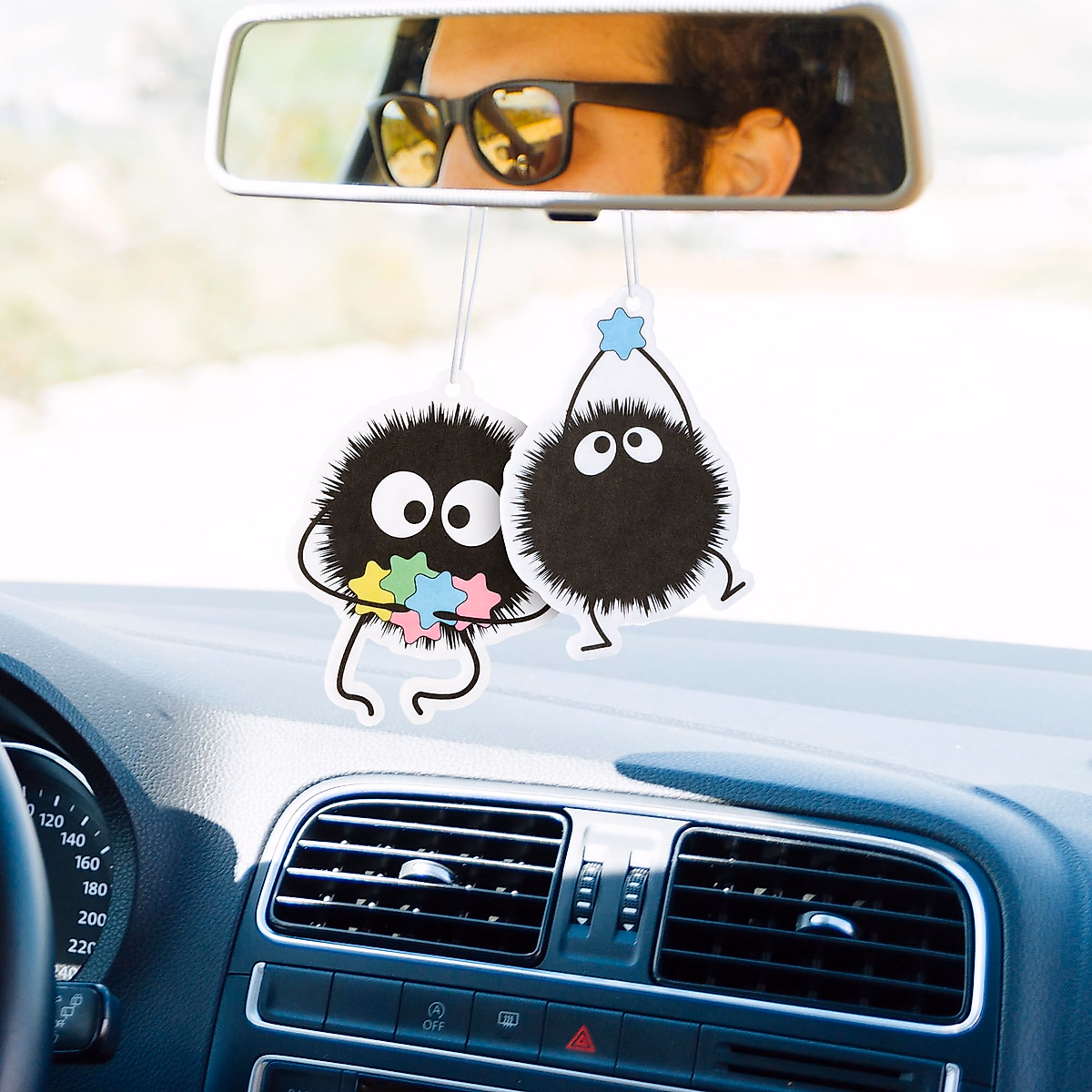 C1krint Anime Cute Soot Sprites Car Air Fresheners (8pcs)