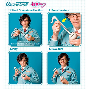 Otamatone Classic Hatsune Miku Vocaloid [Officially Licensed] Japanese Character Electronic Musical Instrument Portable Synthesizer from Japan Maywa Denki for Children Kids and Adults Gift