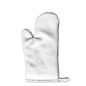 10 Pack | Blank Sublimation Oven Mitt | Heat Resistant Polyester Oven Mitt for Sublimate Printing | White Kitchen Glove