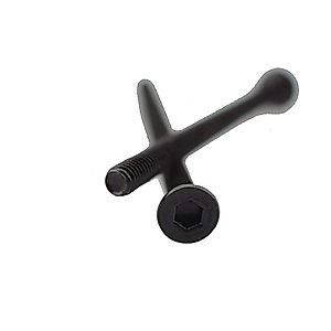 20PCS M2 28mm Grade 10.9 Alloy Steel Flat Hex Socket Head Cap Black Oxidation Screws (20, M2 28mm)
