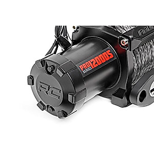 Rough Country 12,000LB PRO Series Electric Winch | Synthetic Rope - PRO12000S, Black
