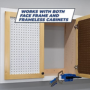 Kreg KHI-CDIJ Cabinet Door Mounting Jig - for Frameless or Face-Frame Cabinets - Easily Adjustable Cabinet Jig - for Attaching Hinges for Cabinet Doors