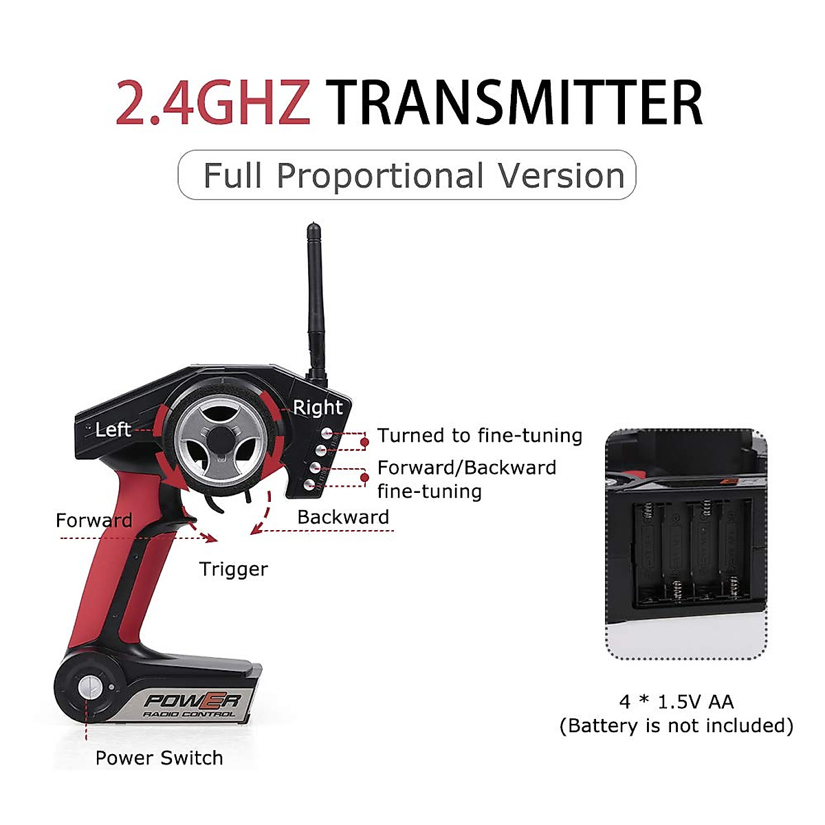 WLtoys A979B RC Car, 1/18 Scale Remote Contro Car, 4WD 70KM/h High Speed RC Truck, 2.4GHz All Terrain Off Road RC Crawler RTR for Kids and Adults