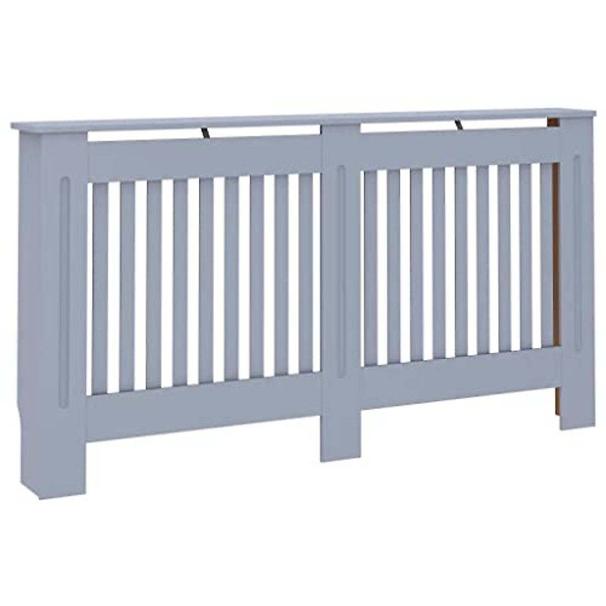 vidaXL Radiator Cover Anthracite 59.8"x7.5"x31.9" MDF