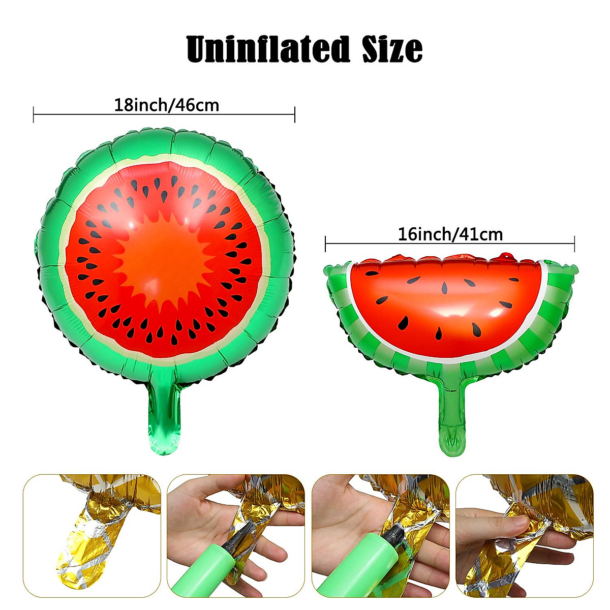 30 Pieces Fruit Balloons Fruit Aluminum Foil Balloons Tutti Frutti Party Decorations Tropical Fruit Balloons for Birthday Fruit Themed Party Decorations, 2 Sizes