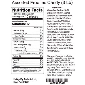 Assorted Frooties Candy (3 Lb)
