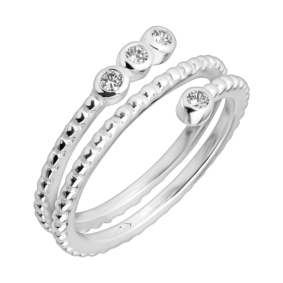 Silpada 'Interstellar' Cubic Zirconia Ring in Sterling Silver, Size 8, Size 8